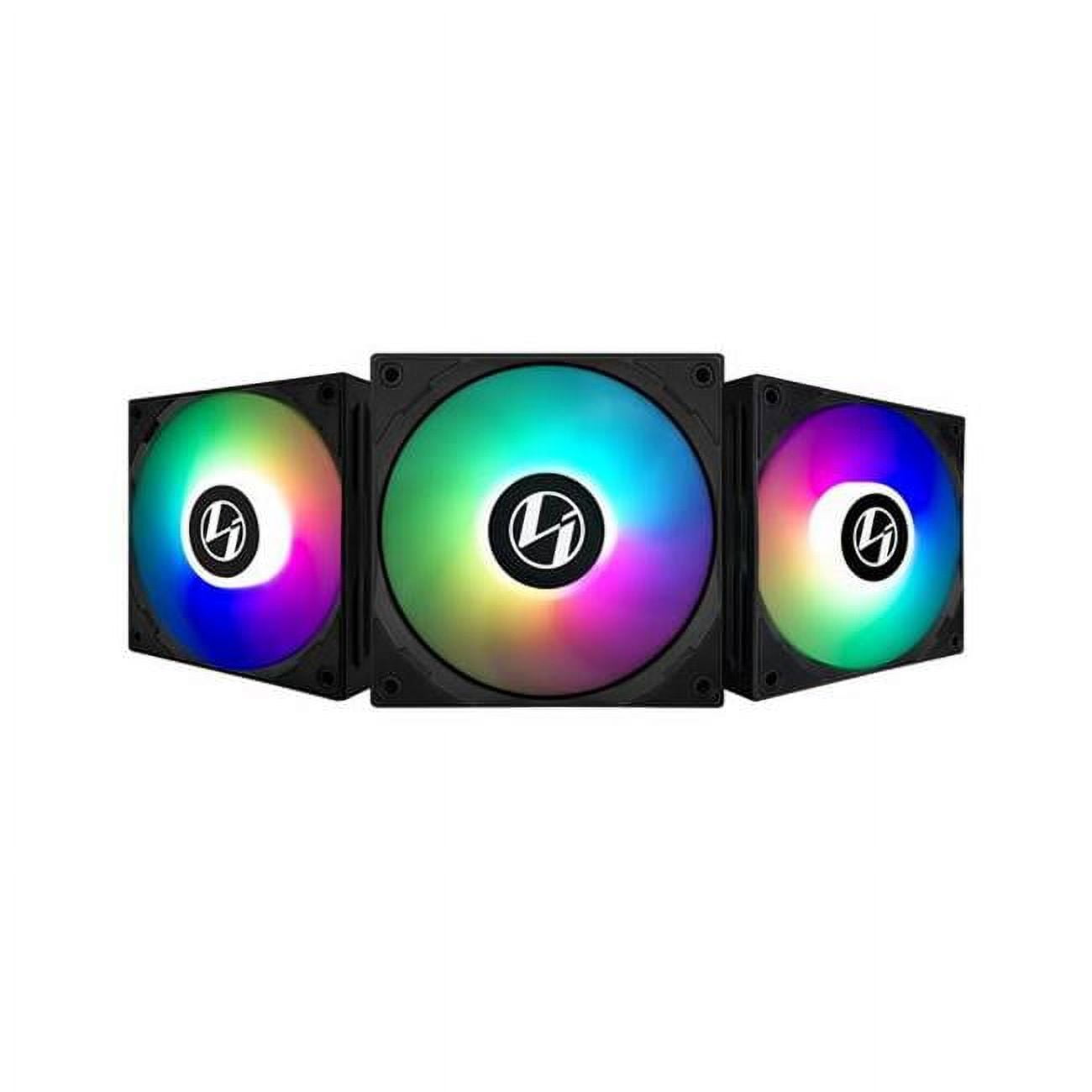 Lian-Li Fan ST120-3B Black 12CM ARGB fans 3pcs pack with controller ...