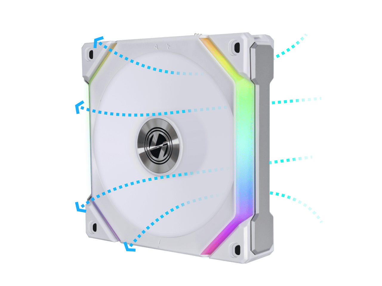 Lian-Li UNI FAN SLV2 120 Computer Reverse Blade Fan with ARGB LED ...