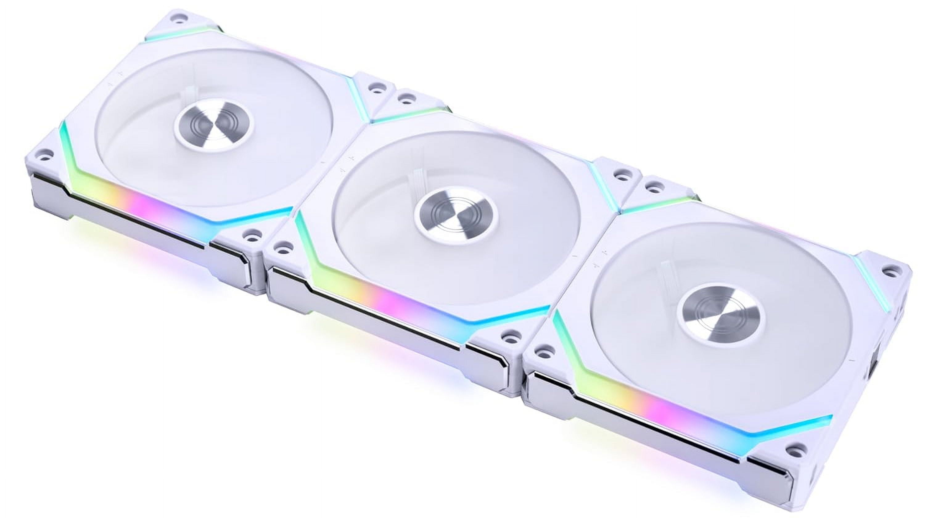 Lian Li UNI Sl V2 120 RGB Triple Pack White Fans with Controller - UF ...