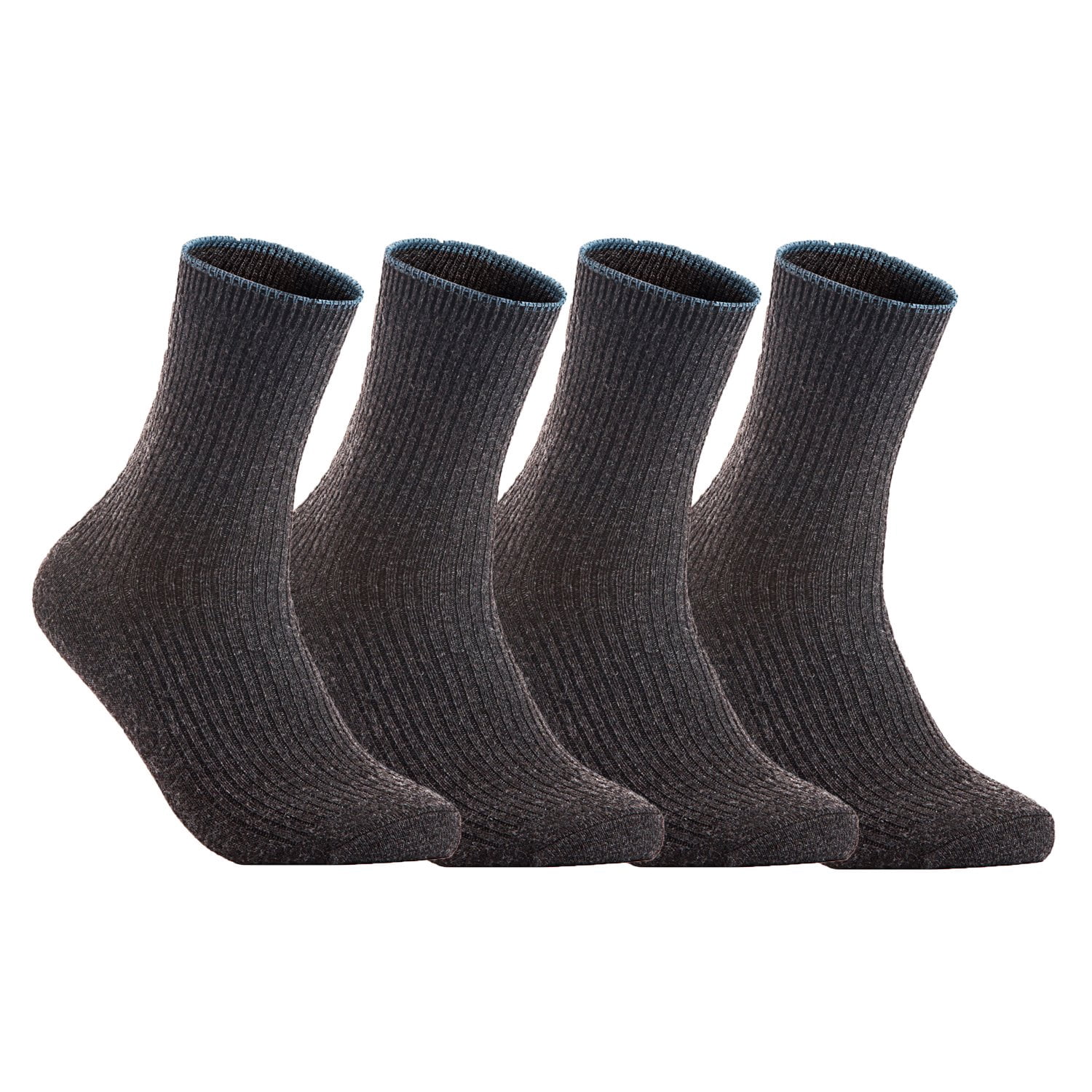 Lian LifeStyle Perfect Fit, Cozy, and Cute Women's 4 Pairs Wool Crew ...