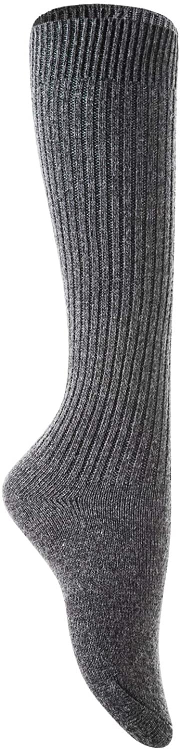 Lian Style Women's 4 Pairs Knee-high Knitted Wool Socks Stripped FS05 ...