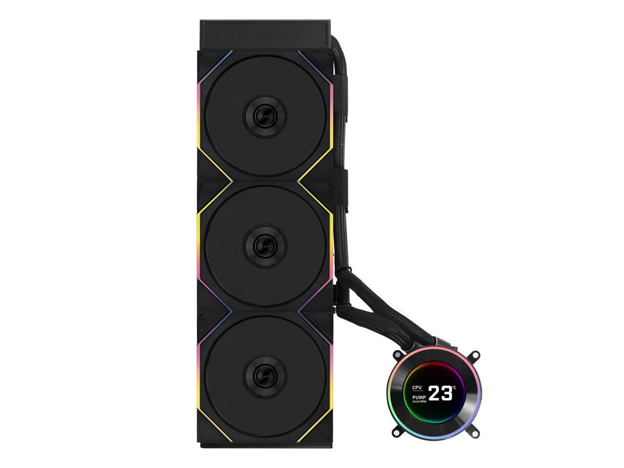 Lian Li HS2LCD36TB HYDROSHIFT II 360 TL RGB Liquid CPU Cooler Black ...