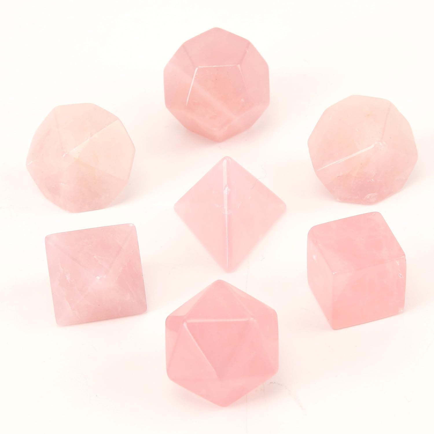 LiangJiang Clear Quartz Platonic Solids Crystals - Geometry Crystals ...