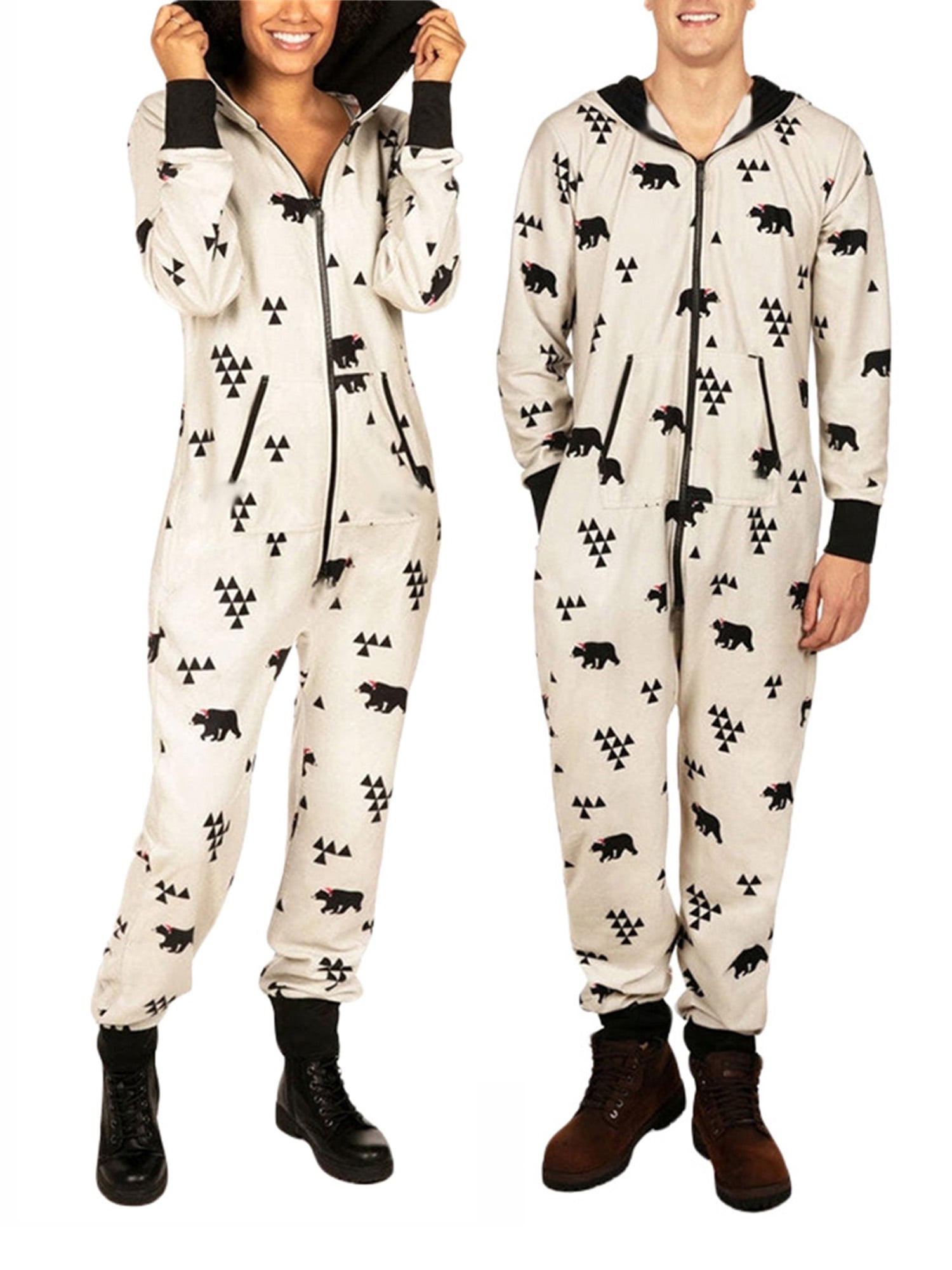 Liangchengmei Adult Onesie Pajamas Christmas Matching Pajamas For ...