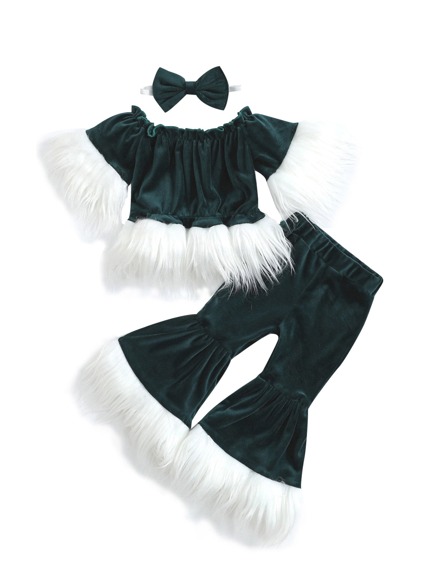 Liangchengmei Christmas Toddler Girls 3pcs Costume Clothing Pants Suit ...