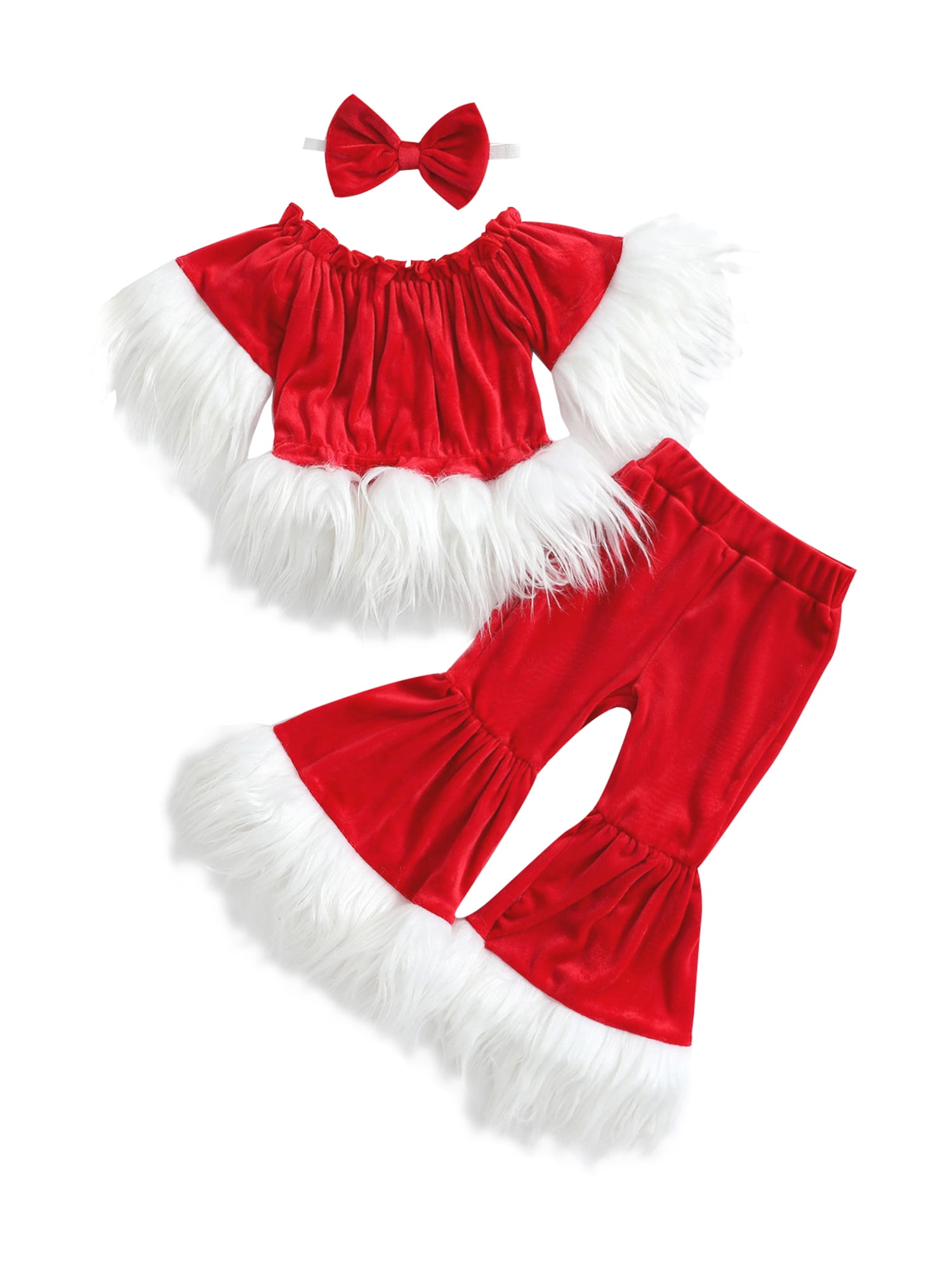 Liangchengmei Christmas Toddler Girls 3pcs Costume Clothing Pants Suit ...