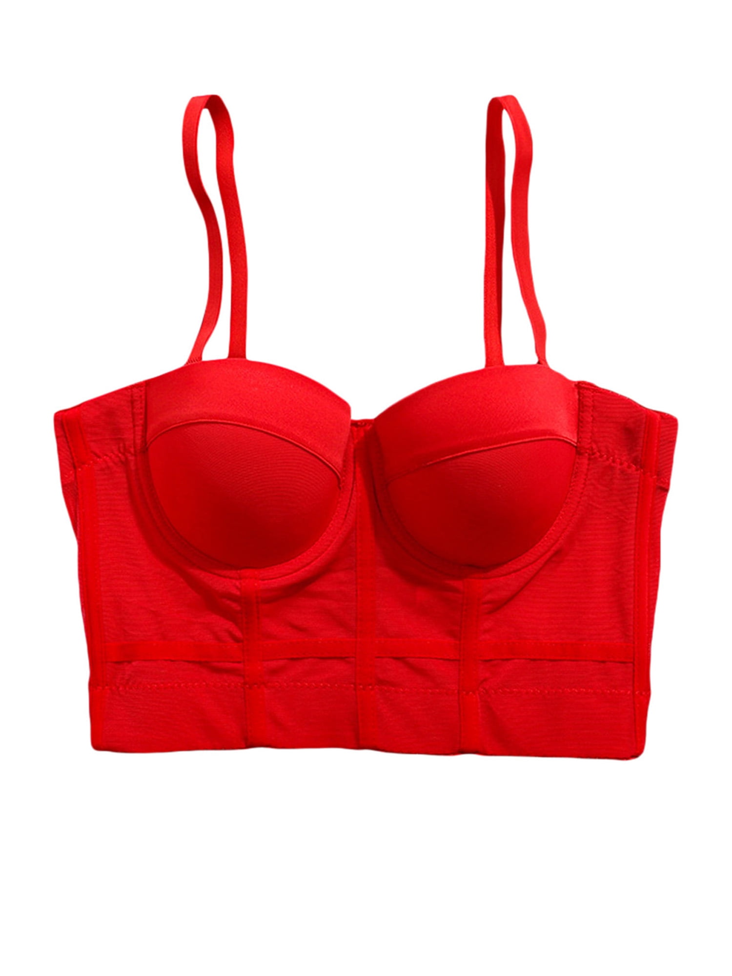 Liangchengmei Women's Push Up Bustier Crop Top Vest Tank Cami Club ...