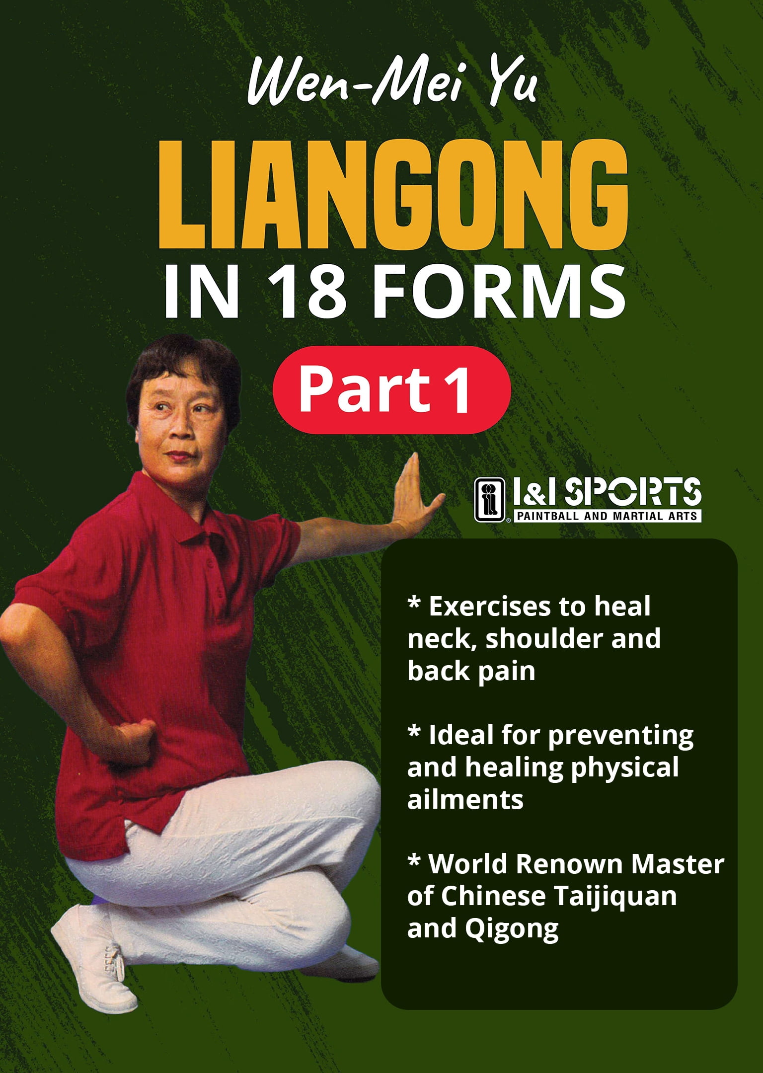 Liangong in 18 Forms #1 heal neck shoulder back pain Qigong DVD Wen-Mei ...