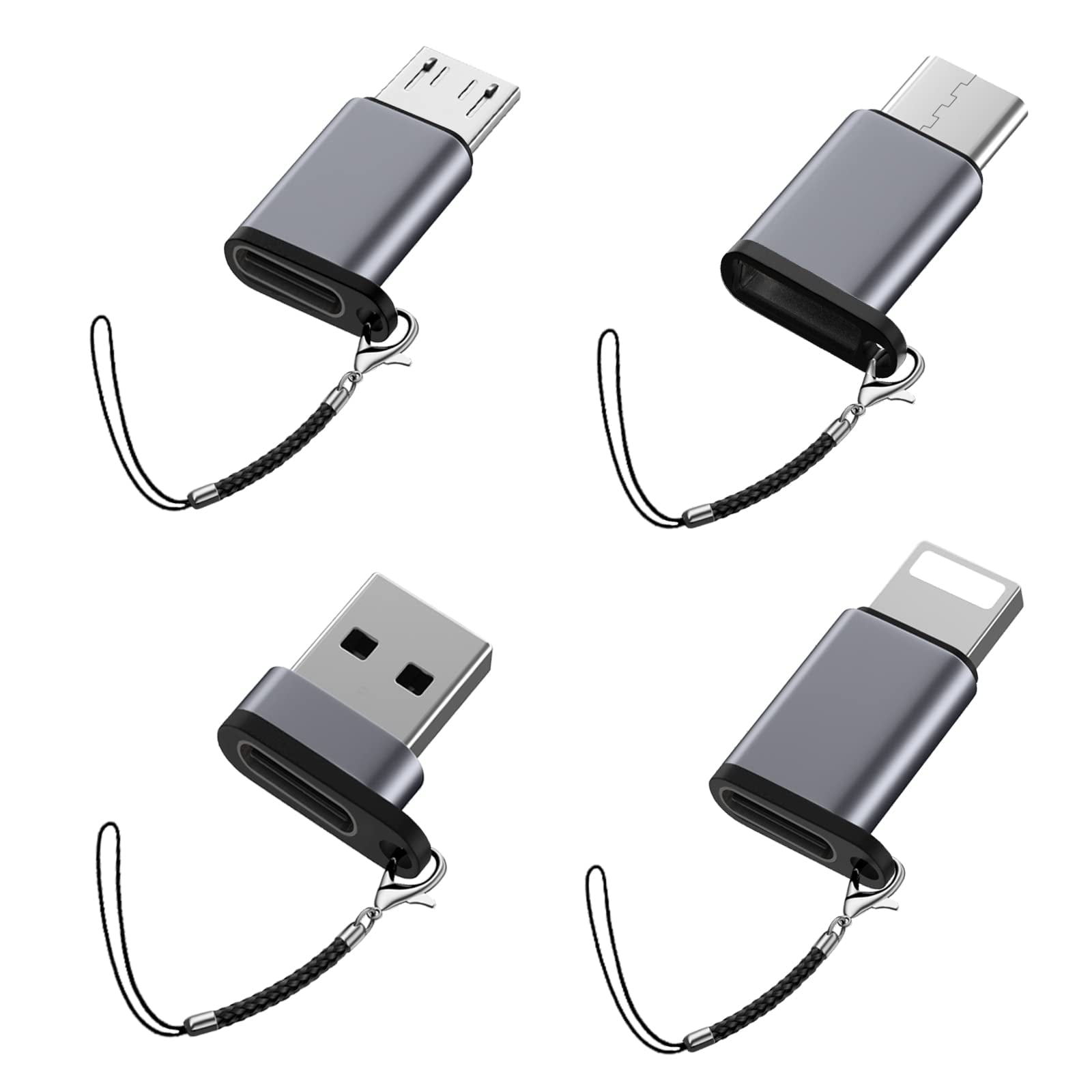 Liaoan USB C to Lightning Adapter, 4 Pack, Fast Charging, Compatible ...