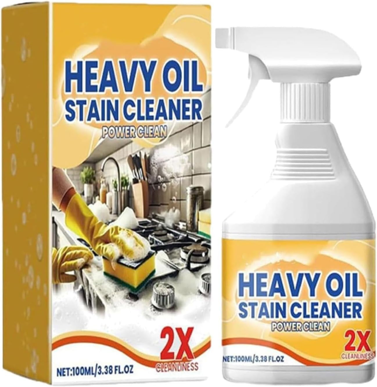 Liapu Heavy Duty Degreaser Cleaner Spray, All Purpose Kitchen Heavy Oil ...