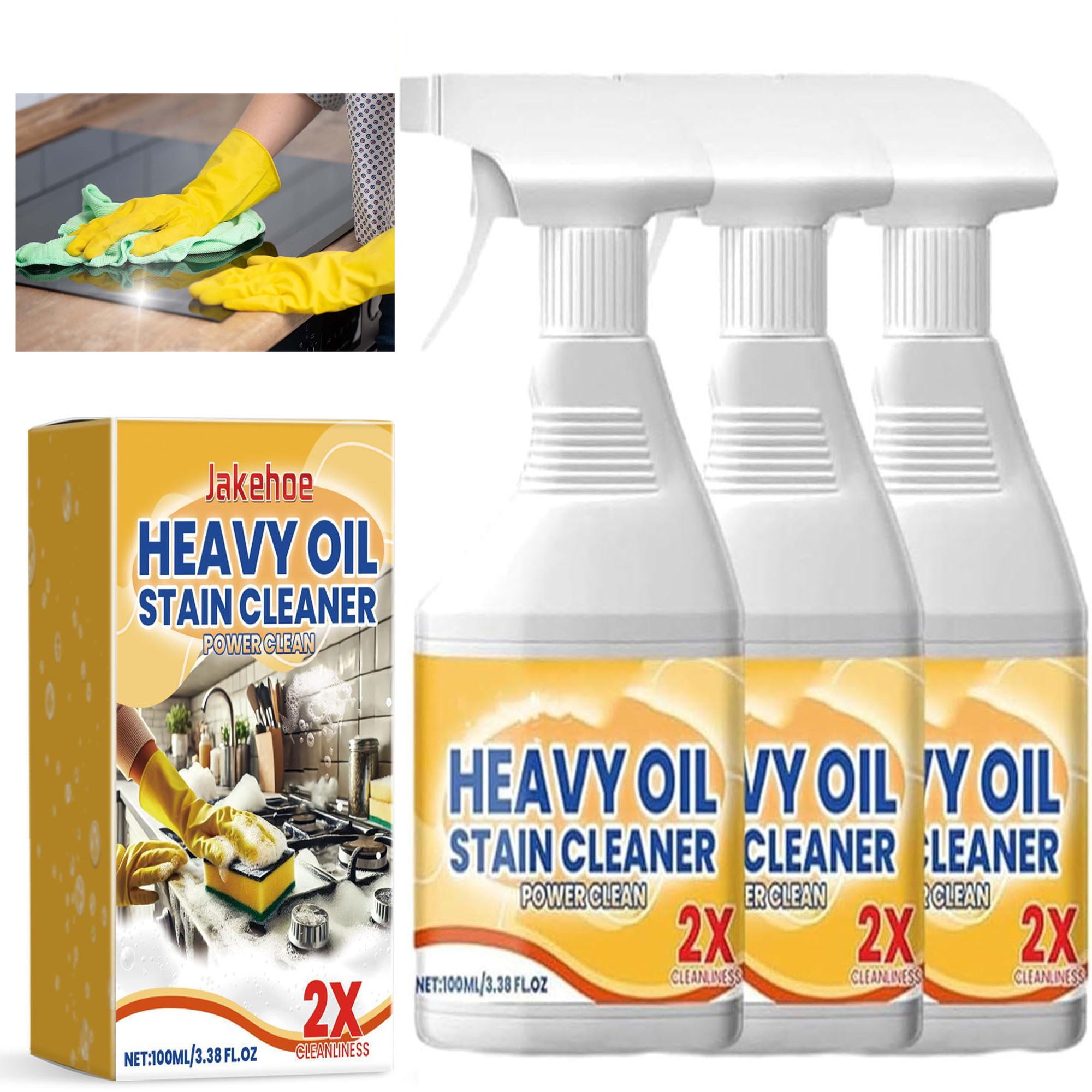 Liapu Heavy Duty Degreaser Cleaner Spray, All Purpose Kitchen Heavy Oil Cleaning Agent, Liapu ...