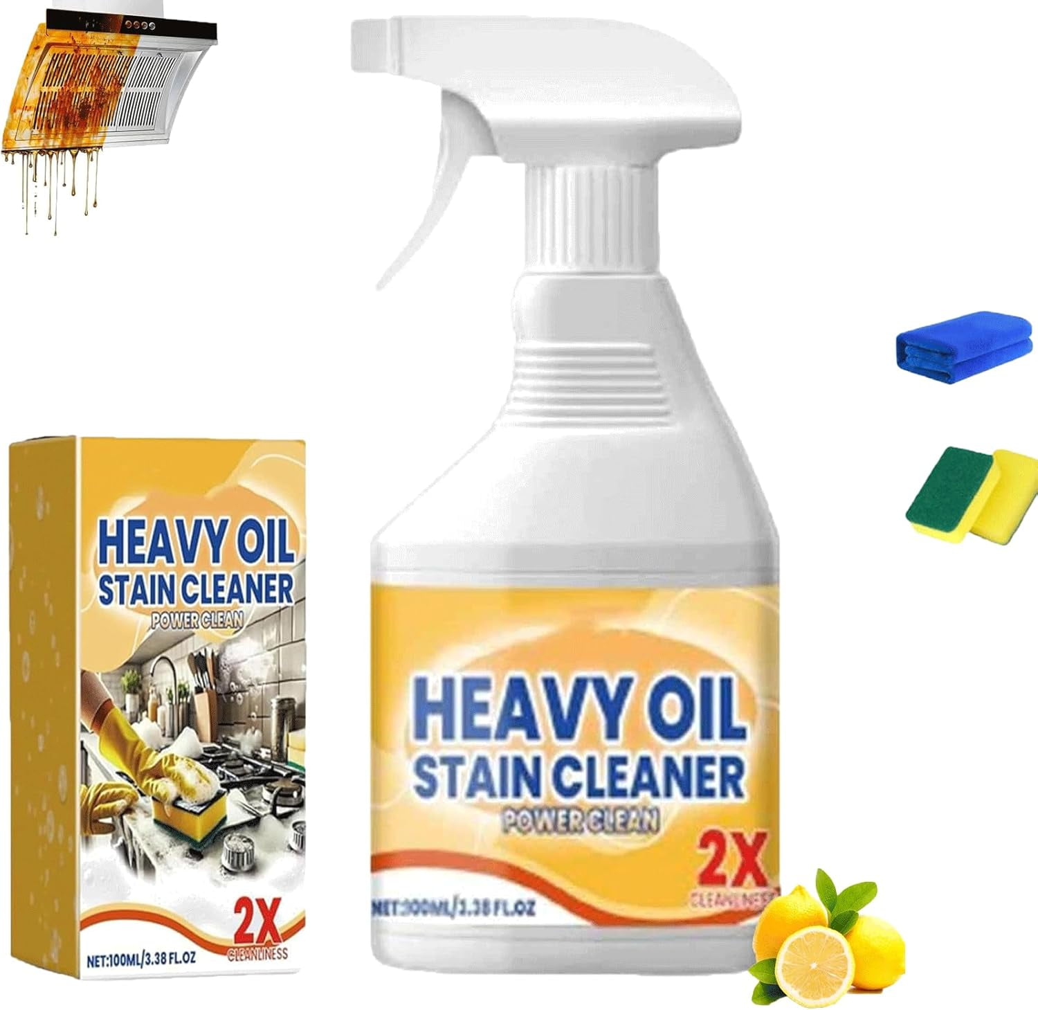 Liapu Kitchen Heavy Oil Cleaner,2025 New All Purpose Kitchen Heavy Oil ...