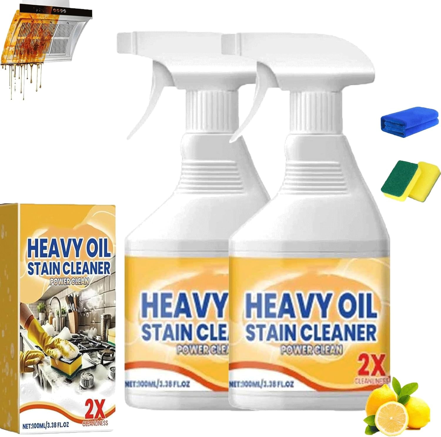 Liapu Kitchen Heavy Oil Cleaner,2025 New All Purpose Kitchen Heavy Oil ...