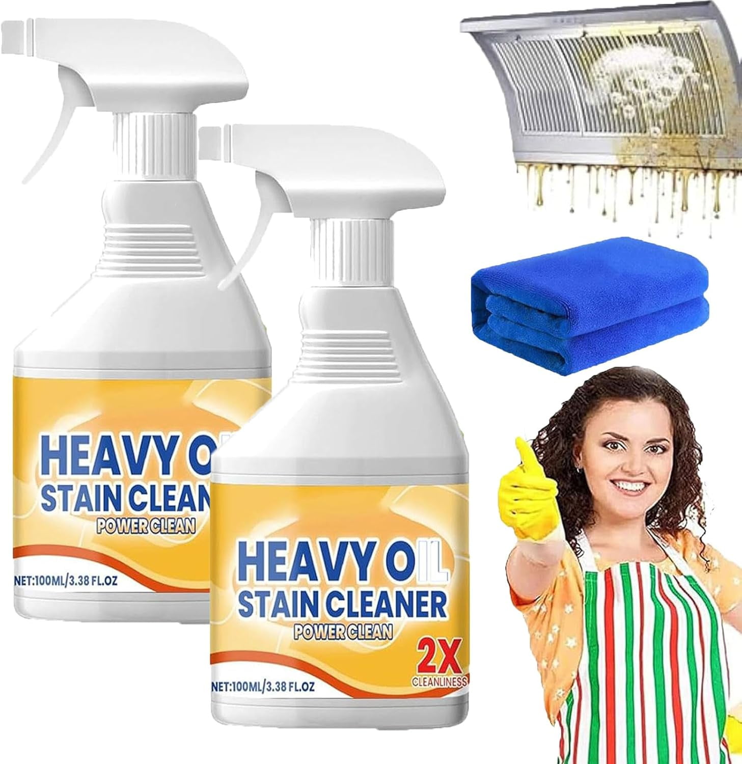 Liapu Kitchen Heavy Oil Cleaner, Liapu Heavy Duty Degreaser Cleaner Spray, Liapu Grease Remover ...