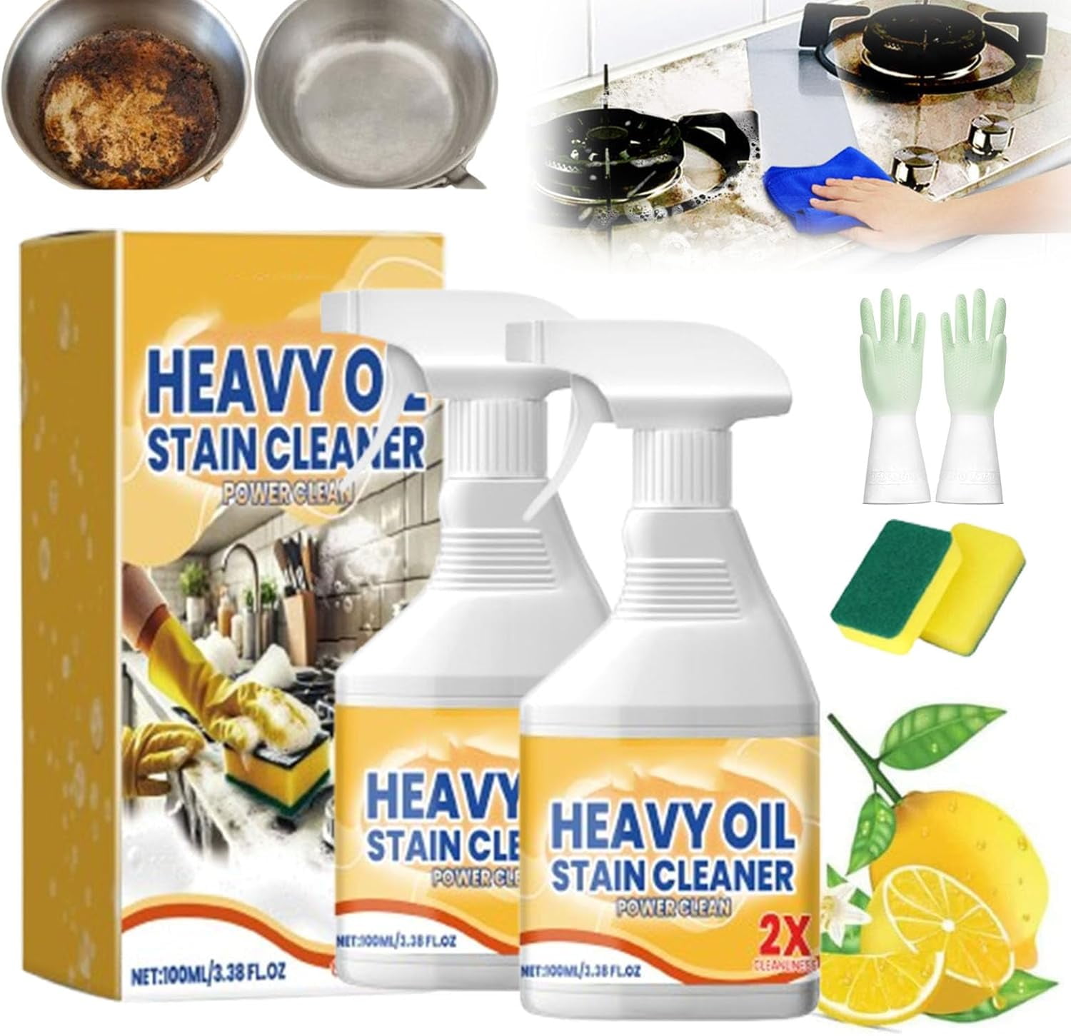 Liapu Kitchen Heavy Oil Cleaner, Liapu Grease Remover, 2025 New All Purpose Kitchen Heavy Oil ...