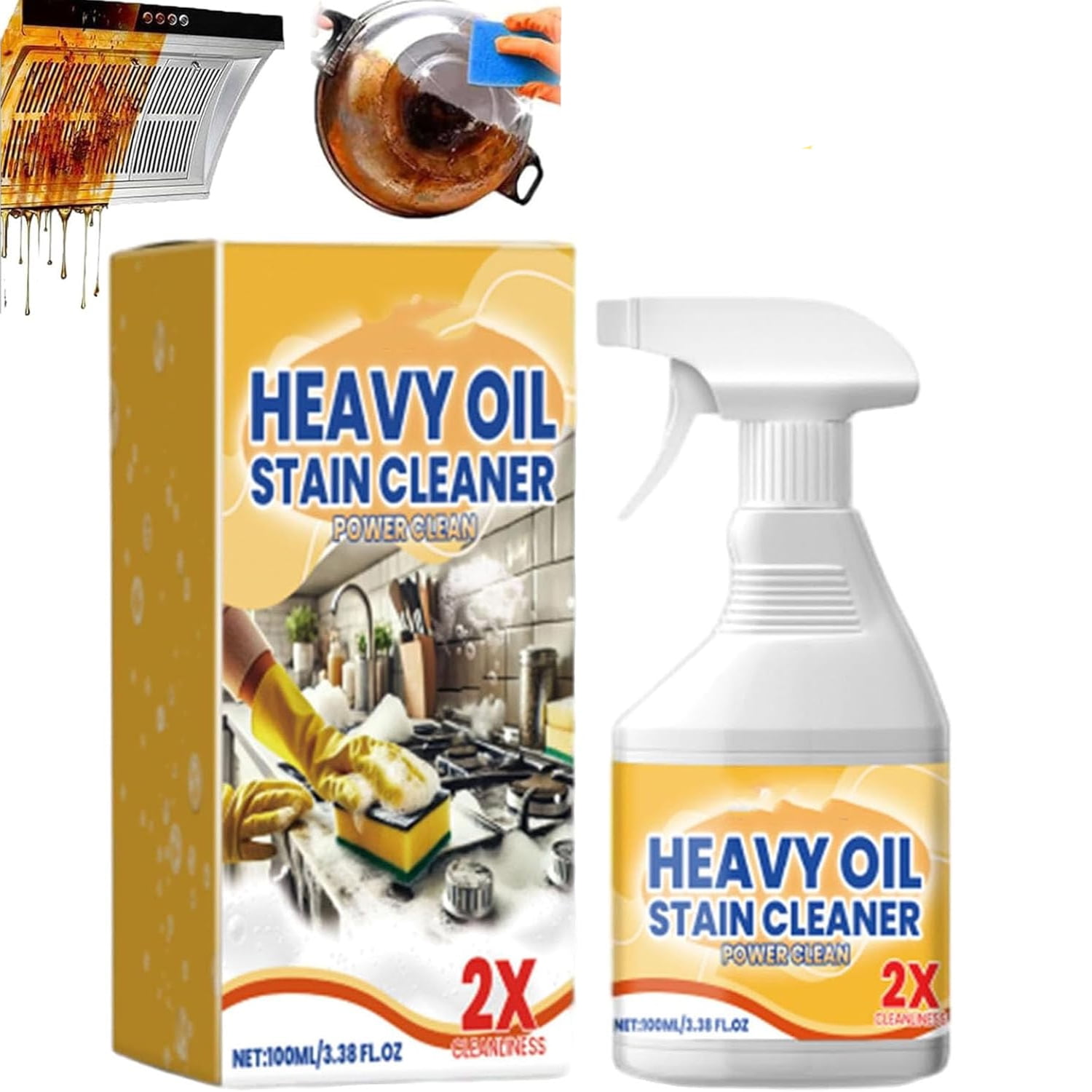 Liapus Kitchen Heavy Oil Cleaner, All Purpose Kitchen Heavy Oil ...