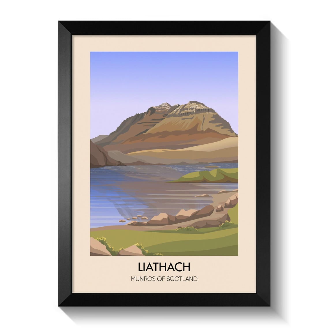 Liathach Munros Of Scotland Poster, Scottish Travel Poster, Scottish ...