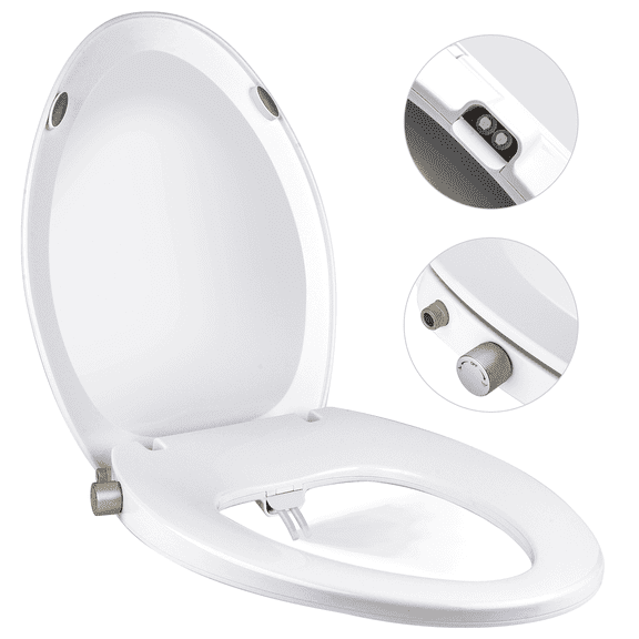 (2 pack) Liba Dual Nozzle Non-Electric Bidet Toilet Seat, Bidet ...