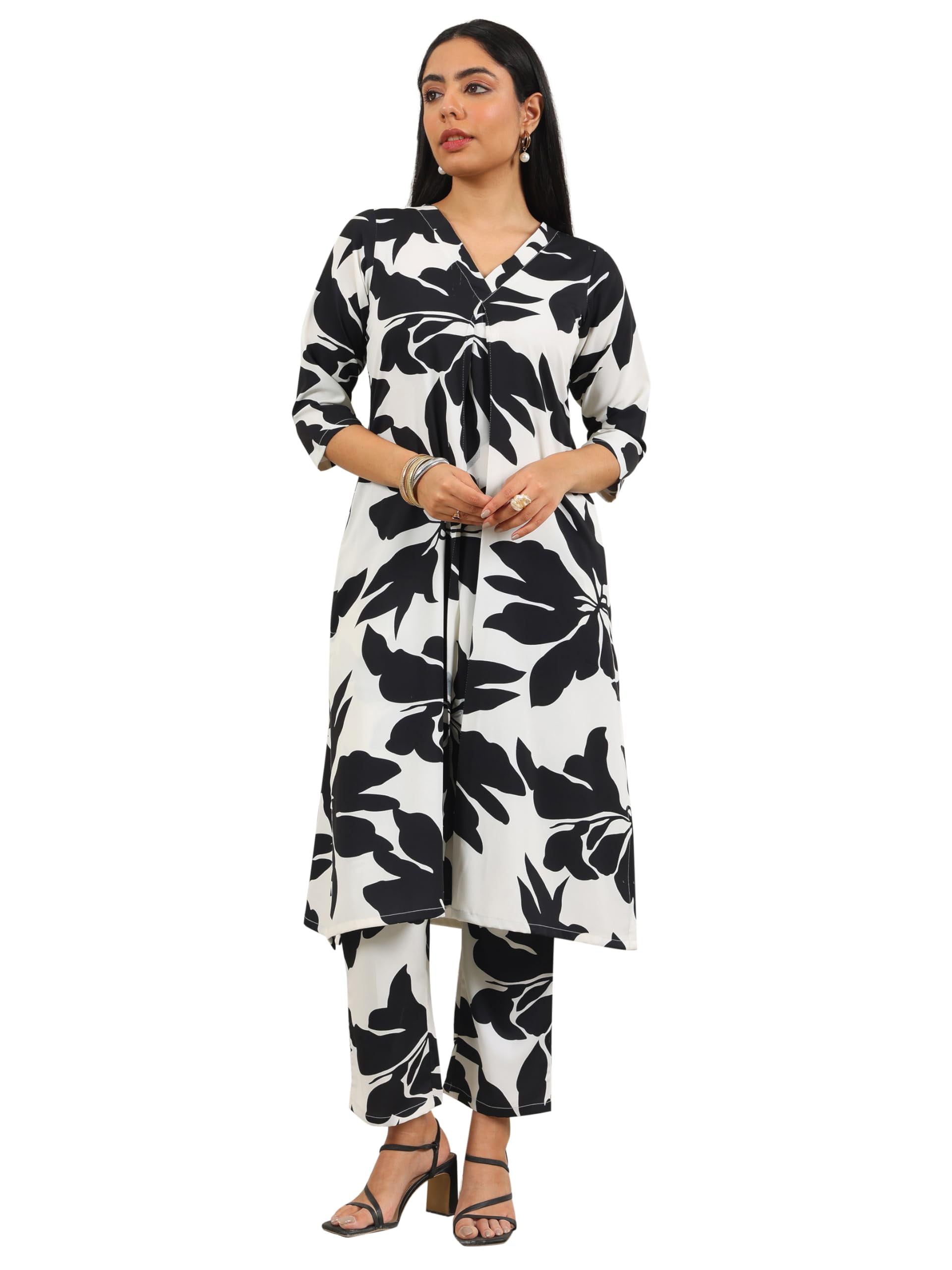 Libas Women'S Crepe Printed Co-Ords (400404_White_Xl) - Walmart.com