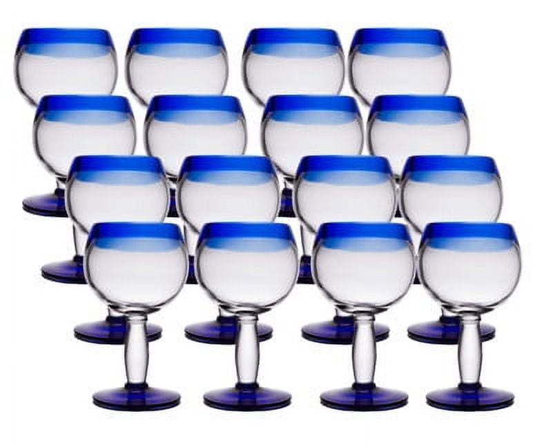 Libbey Aruba 16 oz Customizable Round Cocktail Glass with Cobalt Blue ...
