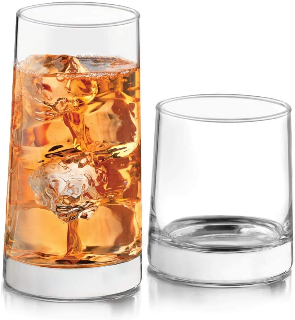 Libbey Ascent 16-Piece Tumbler and Rocks Glass Set - Walmart.com
