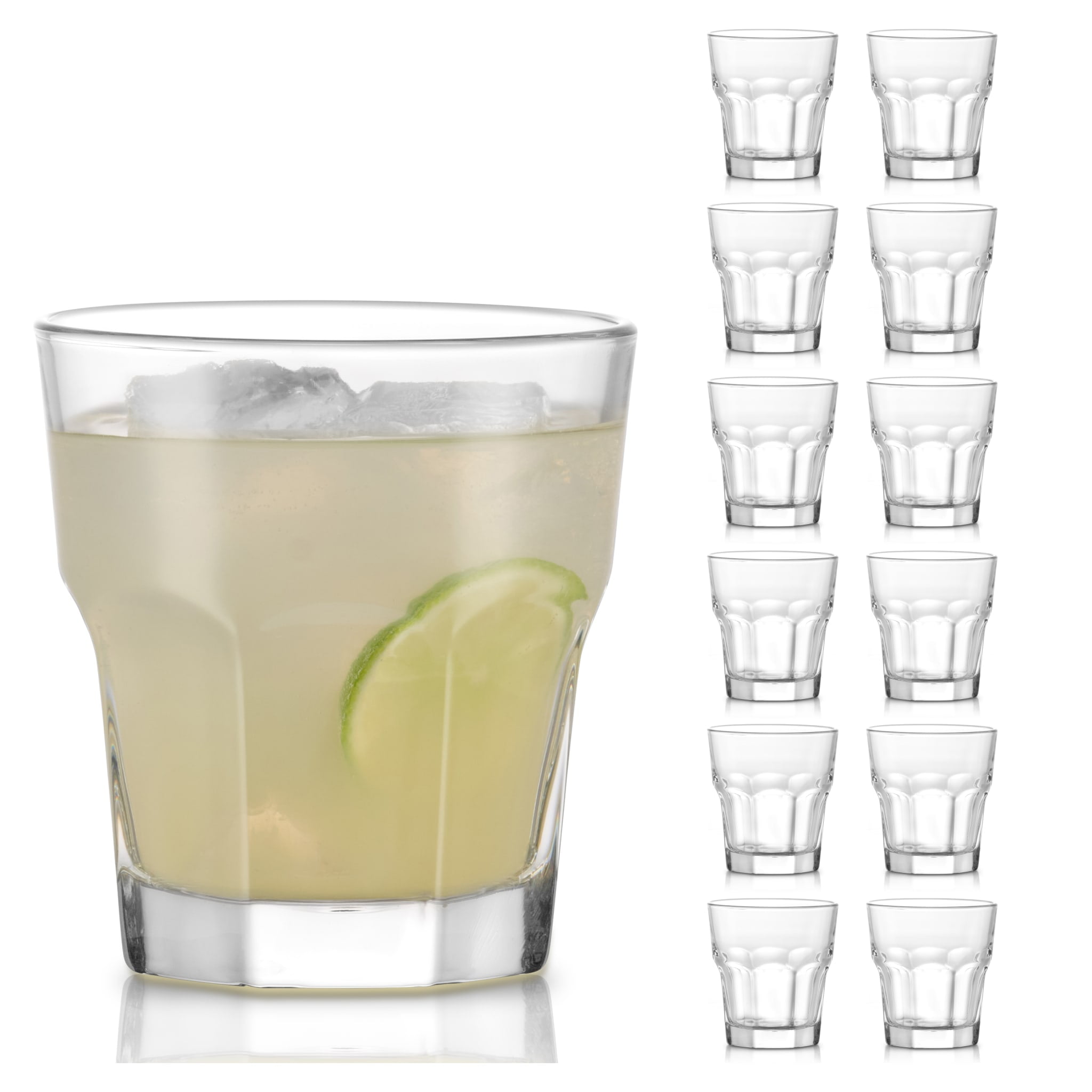 Libbey Gibraltar DuraTuff Double Old Fashioned Rocks Glasses, 12-Ounce ...