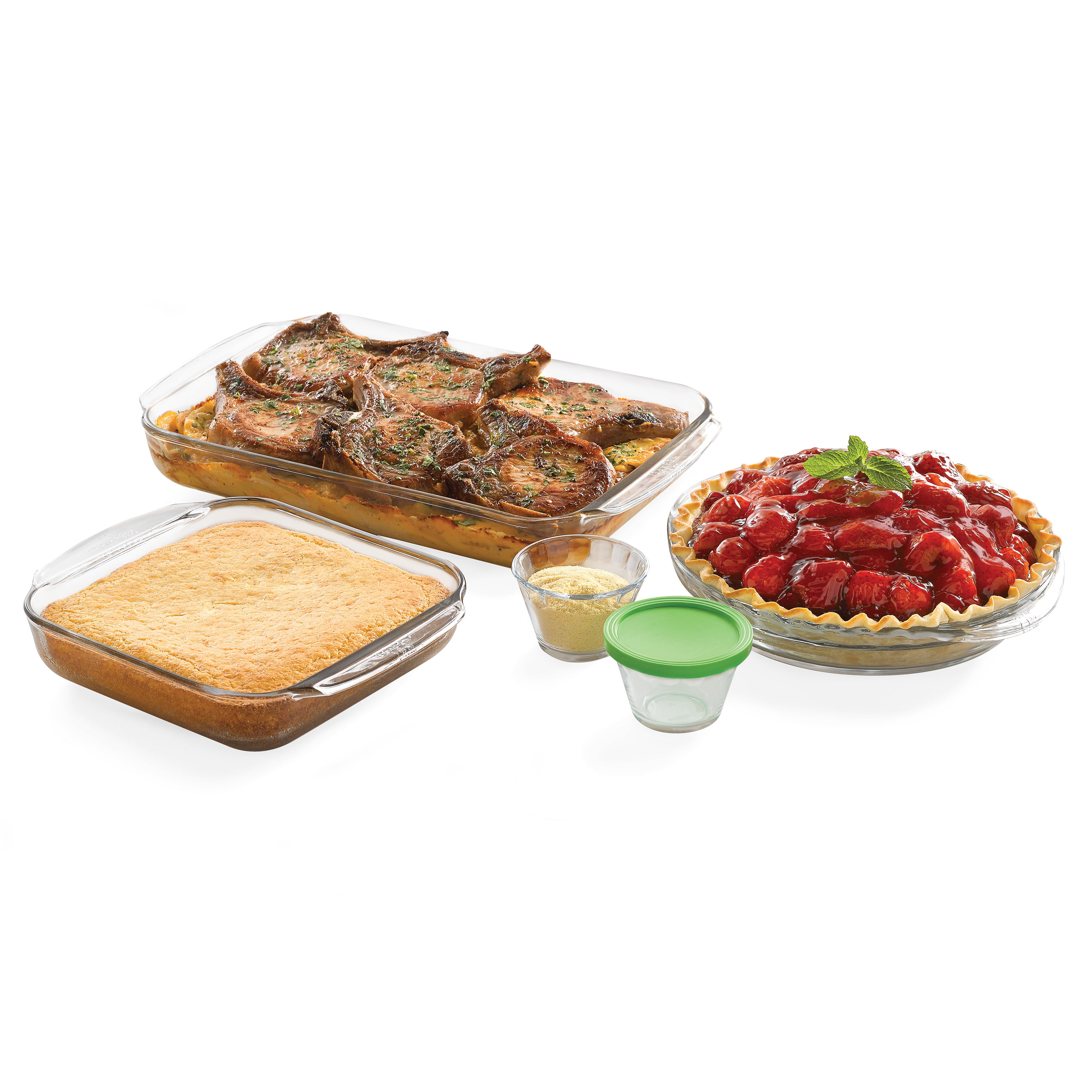 Libbey Glass Bakeware Set with Lid, 11 Piece - Walmart.com