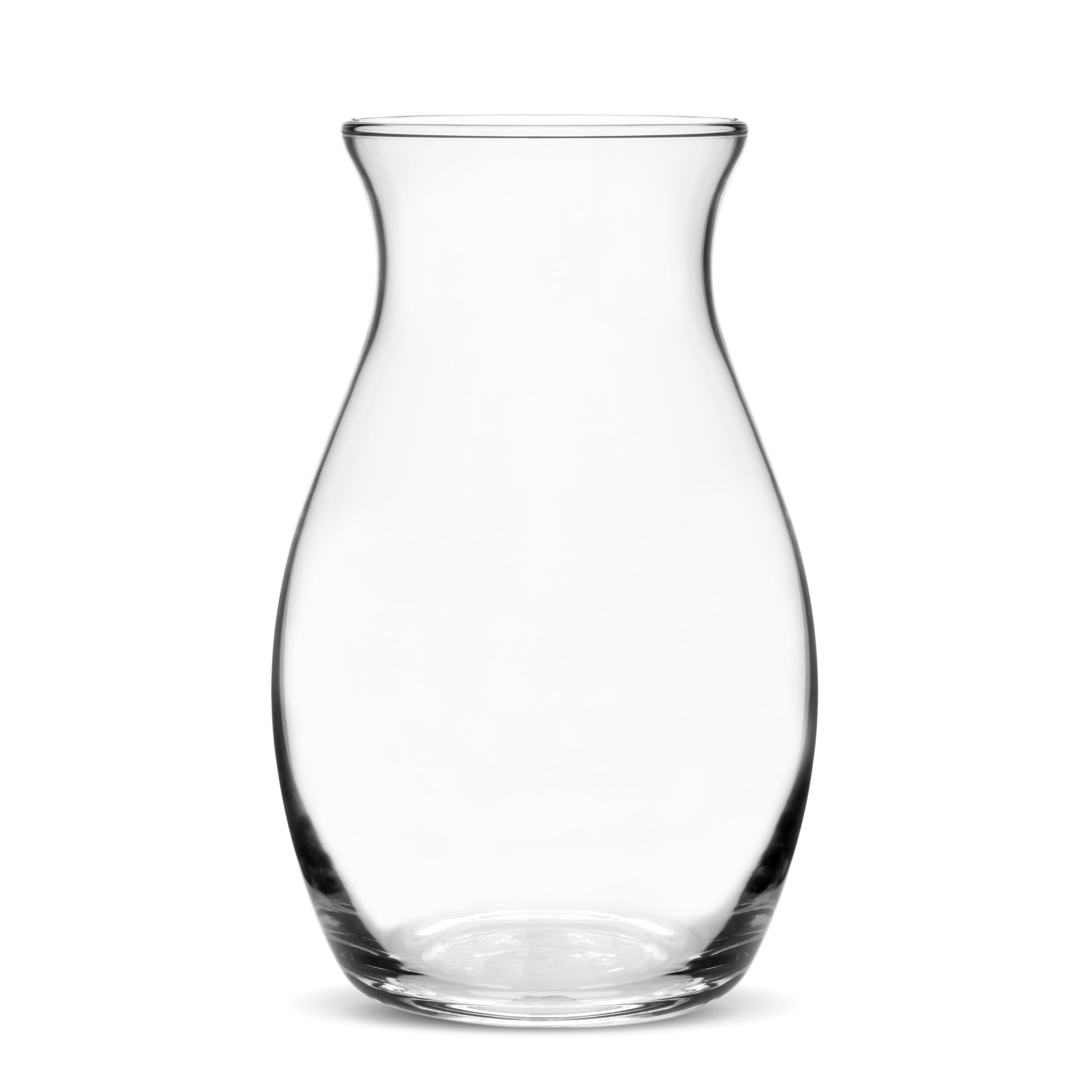 Libbey 9.75" Simple Fragile Glass Pot Belly Vase - Walmart.com