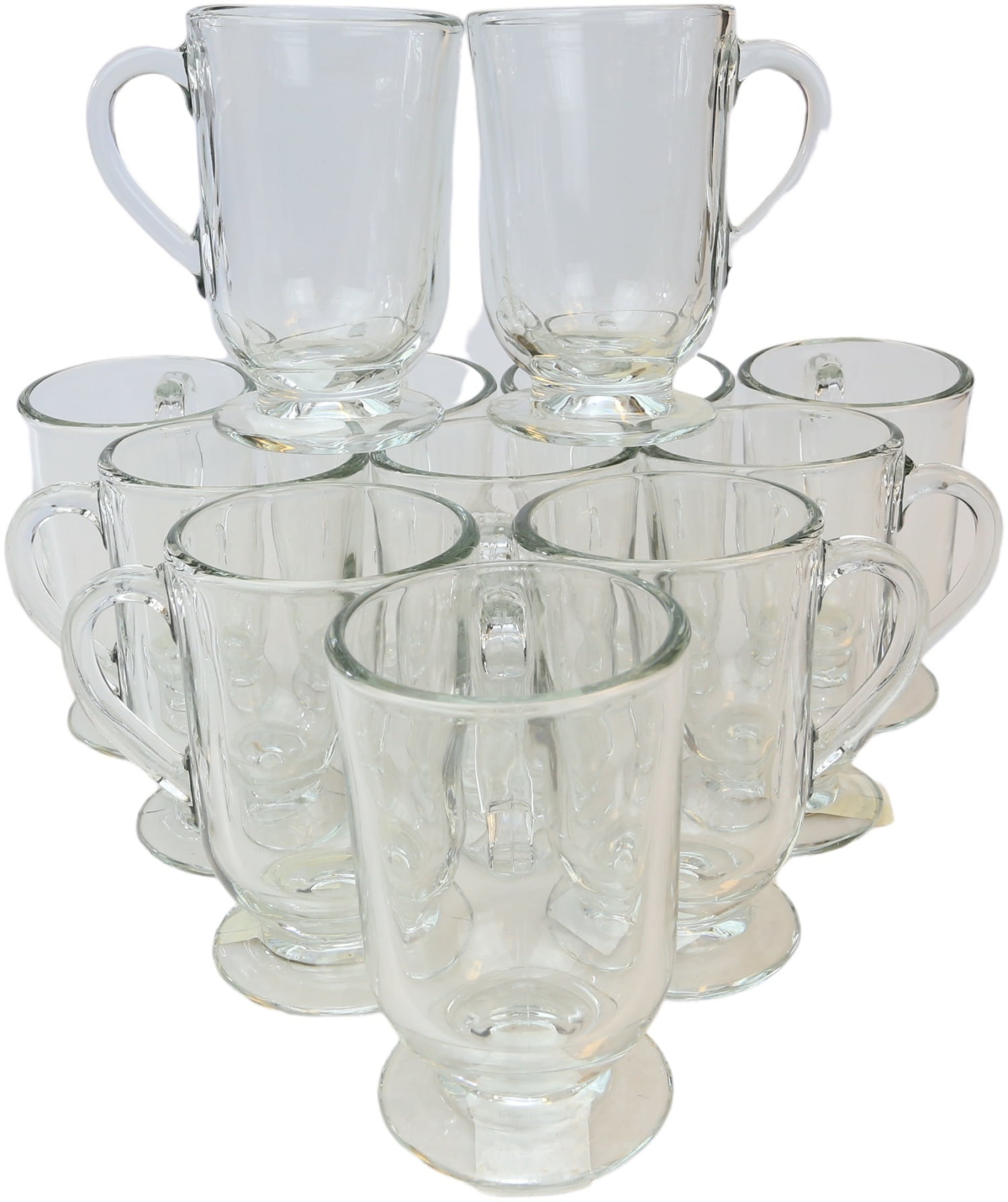 Libbey Transparent Glass Irish Coffee Mugs Set Of 12 Cups & Mug 5304 ...
