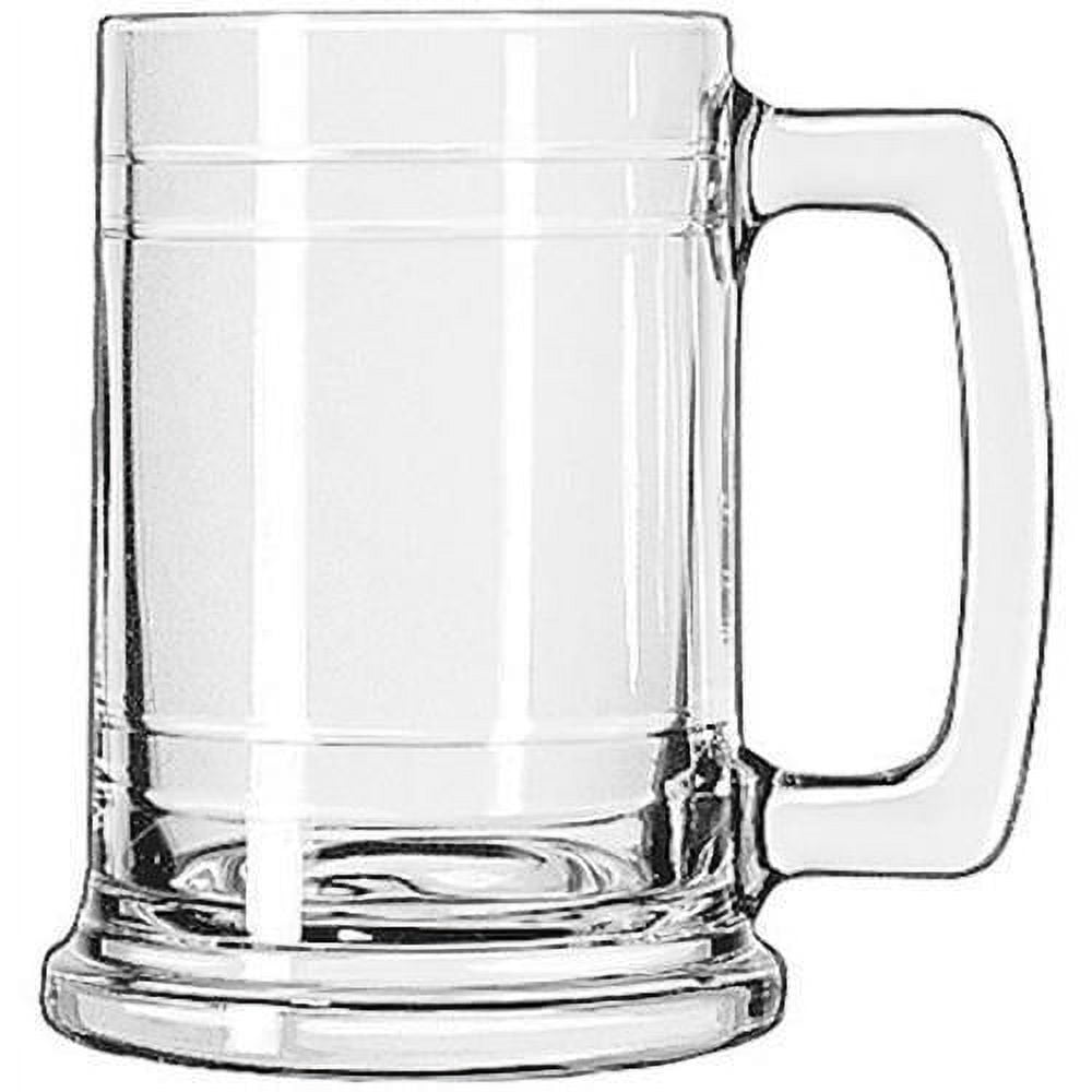 Libbey Large 15 oz Glass Coffee Cups Set, Maritime Mug - Case of 12 ...
