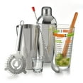 Libbey Mixology Bartender Kit, 9 Piece Cocktail Shaker Set with Muddler ...