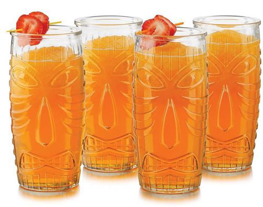 Libbey Modern Bar Tiki Cooler 4 Piece Set in Clear - Walmart.com