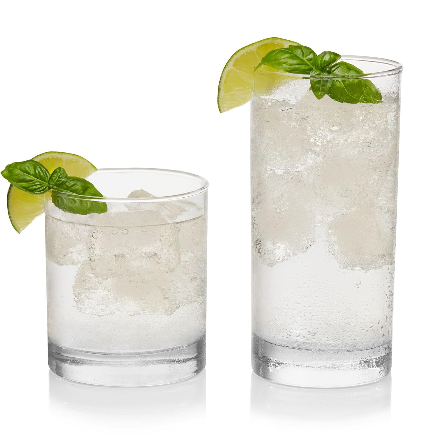 Libbey Province Tumbler and Rocks Glass Set, Elegant Drinkware Glasses ...