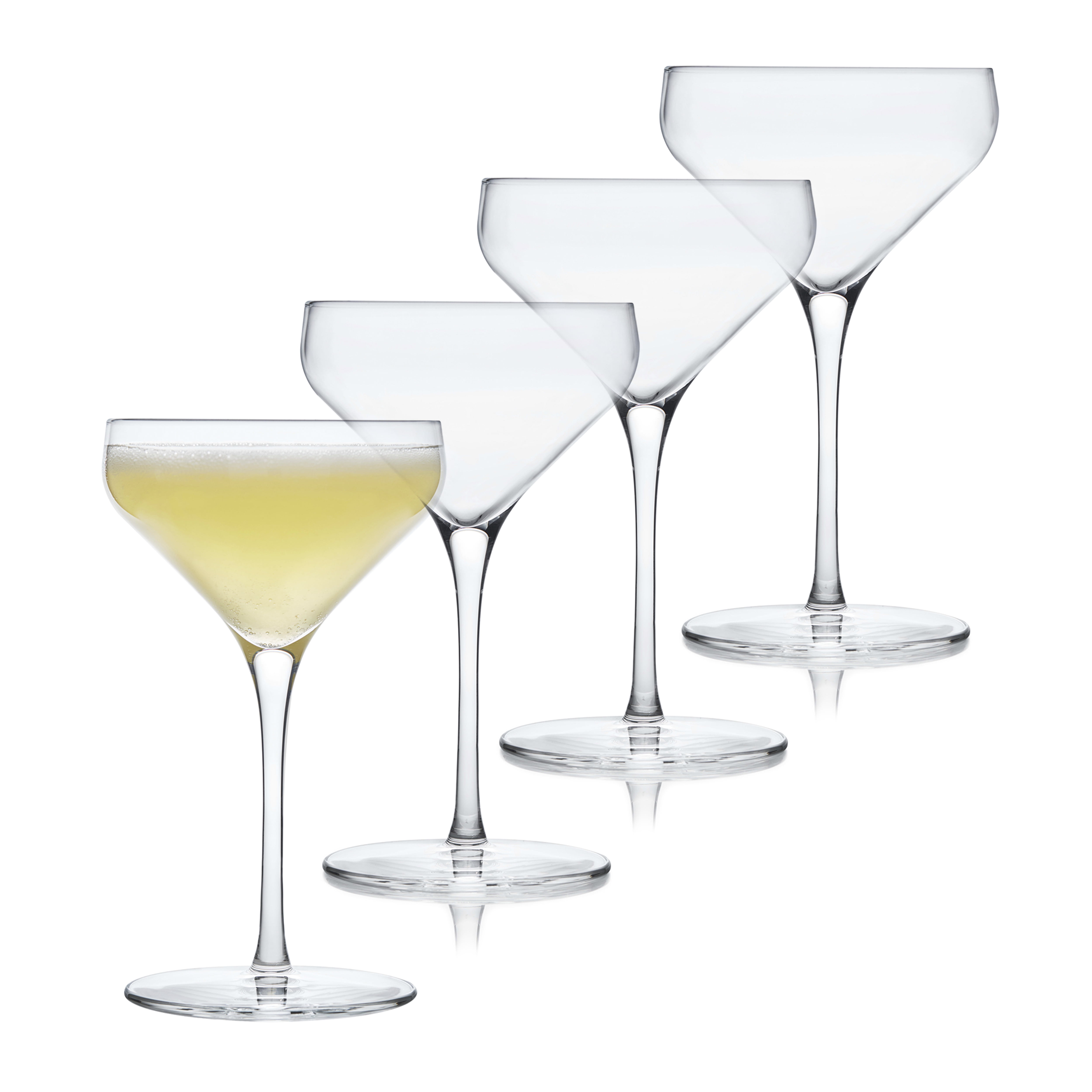 Libbey Signature Coupe Glasses Set of 4, Timeless Cocktail Glasses for ...