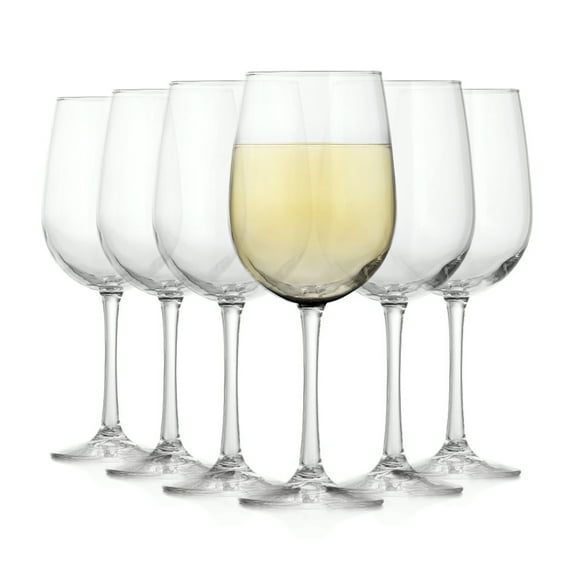 Vina White Wine Glasses Set of 6, 18.25 Oz Elegant, Fancy Glasses ...