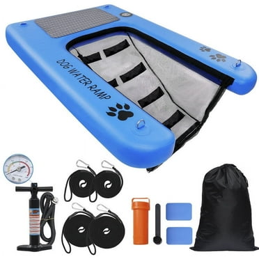 SPECSTAR Inflatable Pup Plank Dog Boat Ramp Float for Pets Up to 30 ...