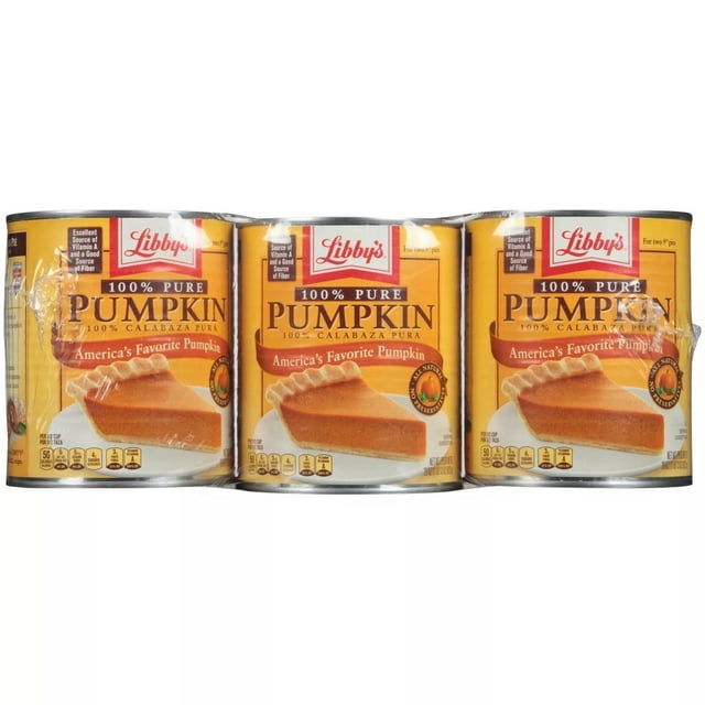 Libby's 100% Pure Pumpkin, 29 Ounce (Pack of 3) - All Natural with No Preservatives - Walmart.com