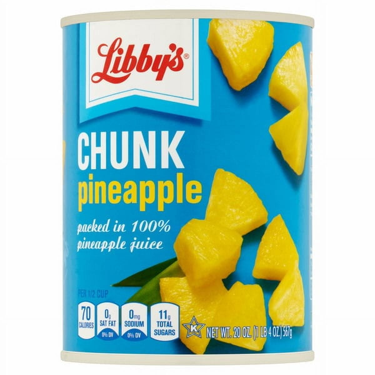 Libby's Chunk Pineapple 20 oz (Pack of 6) - Walmart.com