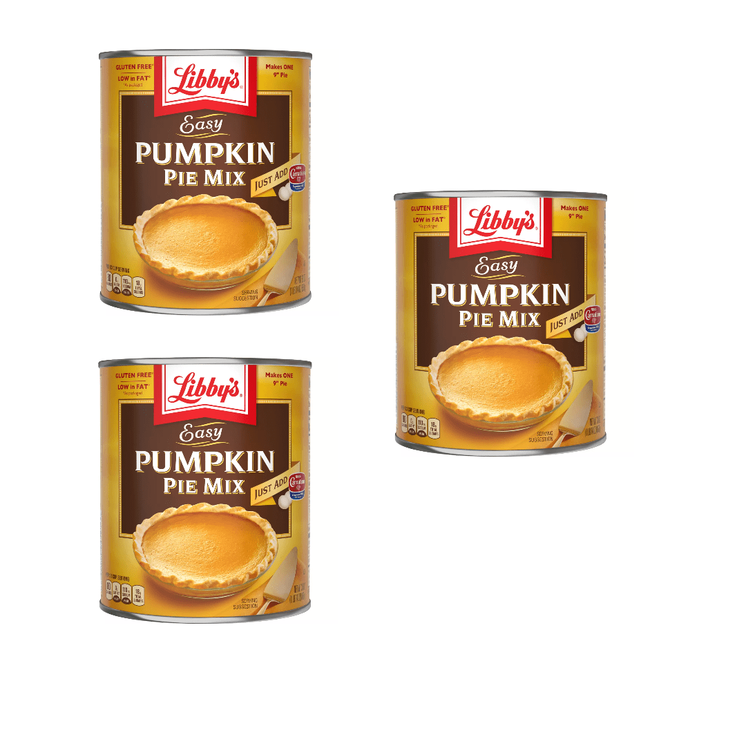 Libby's Easy Pumpkin Pie Mix, 30 oz Pack of 3, Pumpkin Pie Mix, Easy Baking, Rich Pumpkin Flavor ...