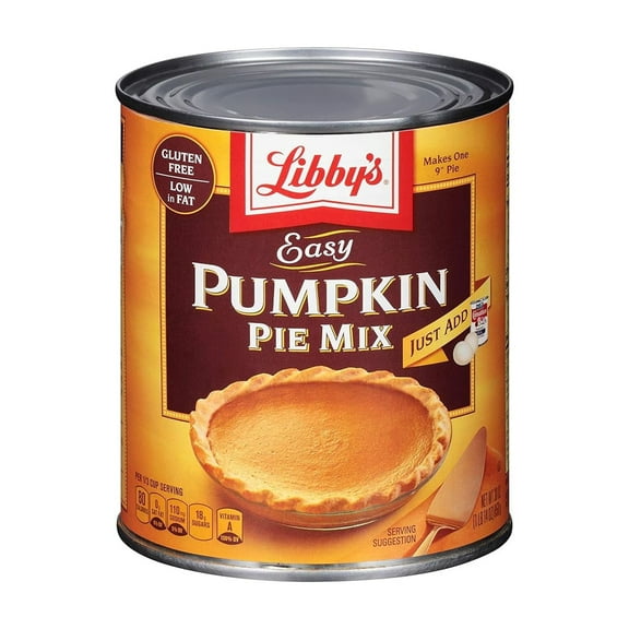Libby's Easy Whole Pumpkin Pie Mix All Natural No Preservatives, 30 oz, 10 Servings (Pack of 4 ...
