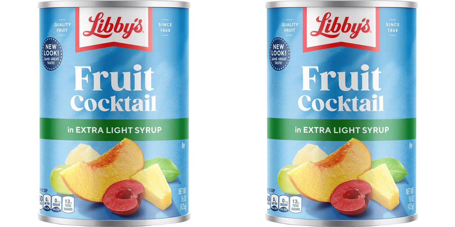 Libby's Fruit Cocktail in Extra Light Syrup, 15 oz Pack of 2, Light Syrup Fruit Cocktail ...