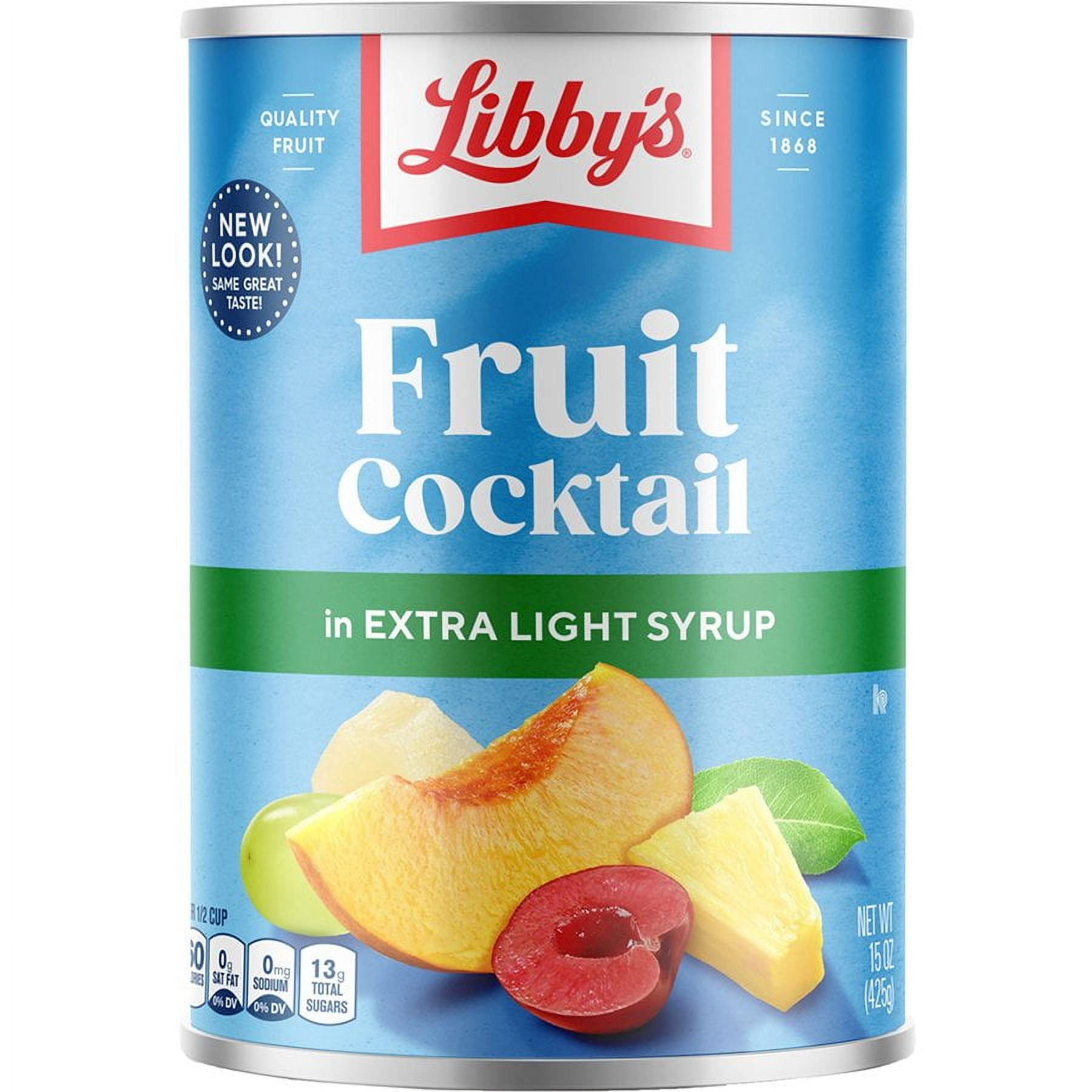 Libby's Fruit Cocktail in Extra Light Syrup - 15 oz (Packaging May Vary) - Walmart.com