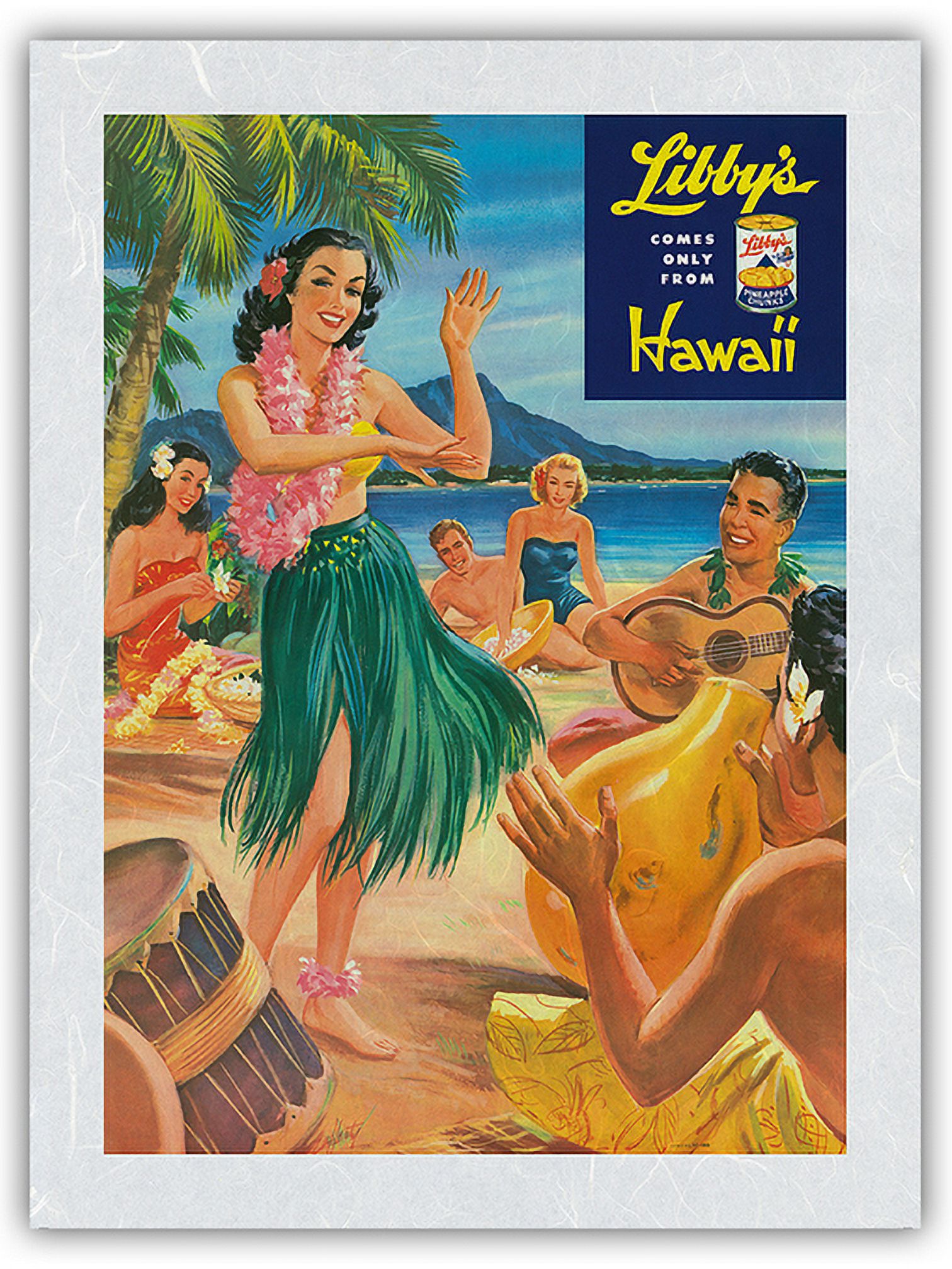 Libby’s Hawaii - Hawaiian Hula Dancer at Luau Beach Party - Vintage ...