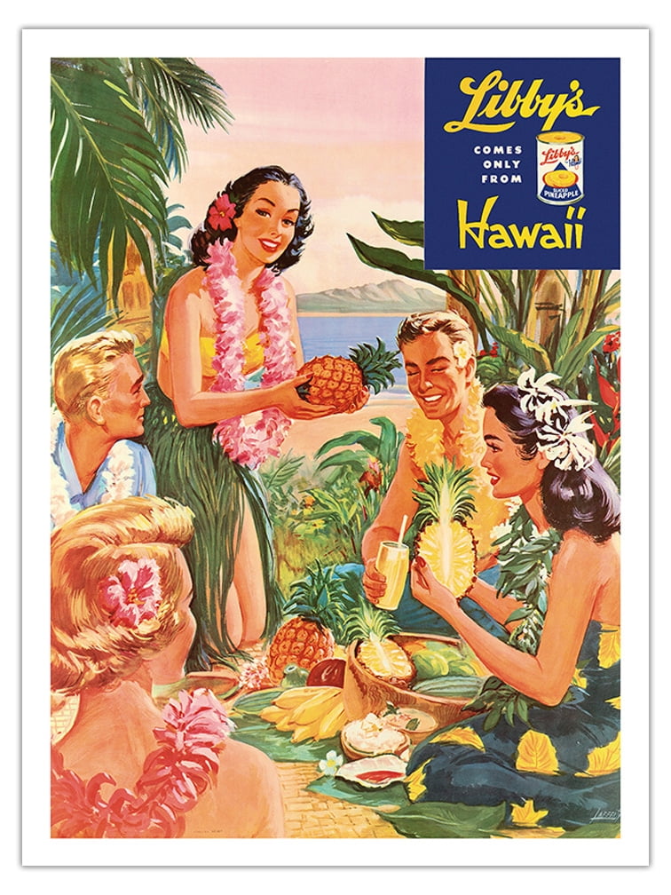 Libby’s Hawaii - Luau Beach Party - Vintage Canned Pineapple Juice ...