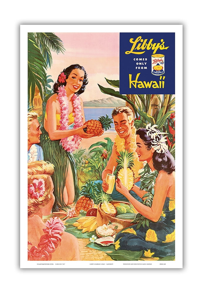 Libby’s Hawaii - Luau Beach Party - Vintage Canned Pineapple Juice ...