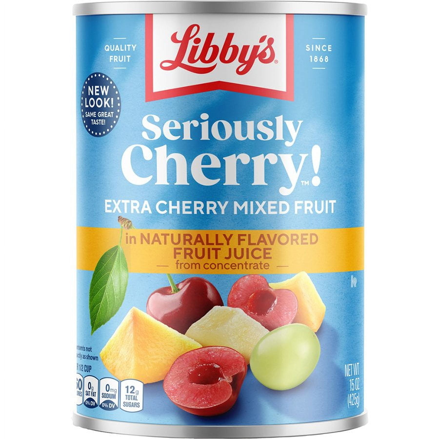 Libby's Seriously Cherry! Fruit Cocktail - 15 oz (Packaging May Vary) - Walmart.com