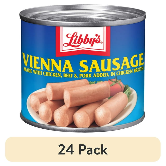 (24 pack) Libby's Vienna Sausage in Chicken Broth, 4.6 oz Can - Walmart.com