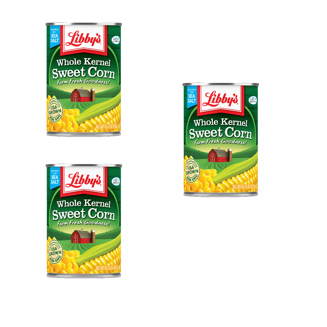 Libby's Whole Kernel Sweet Corn, 15.25 oz Pack of 3, Whole Kernel Sweet ...