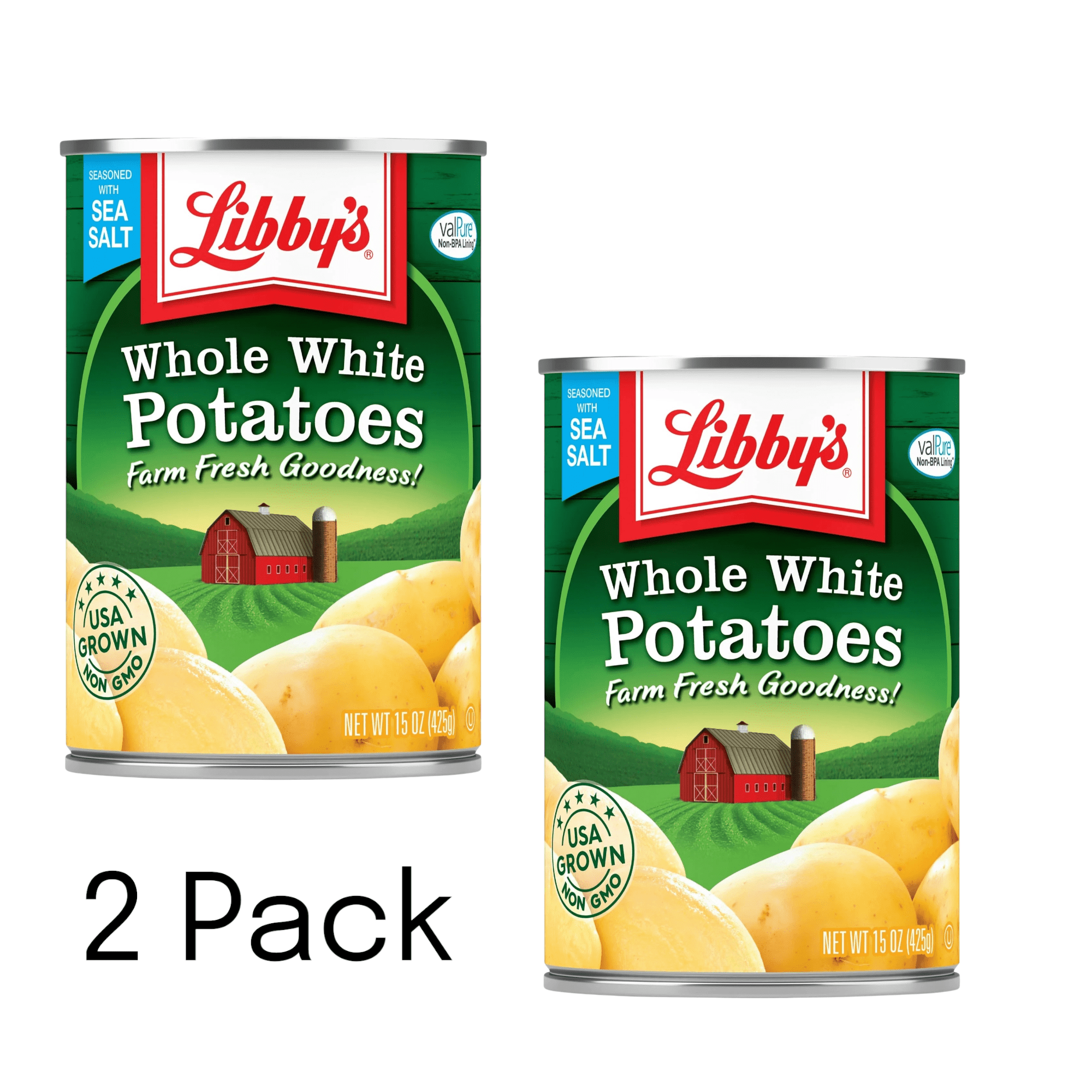 Libby's Whole White Potatoes, 2 Pack, 15 oz. Can - Walmart.com