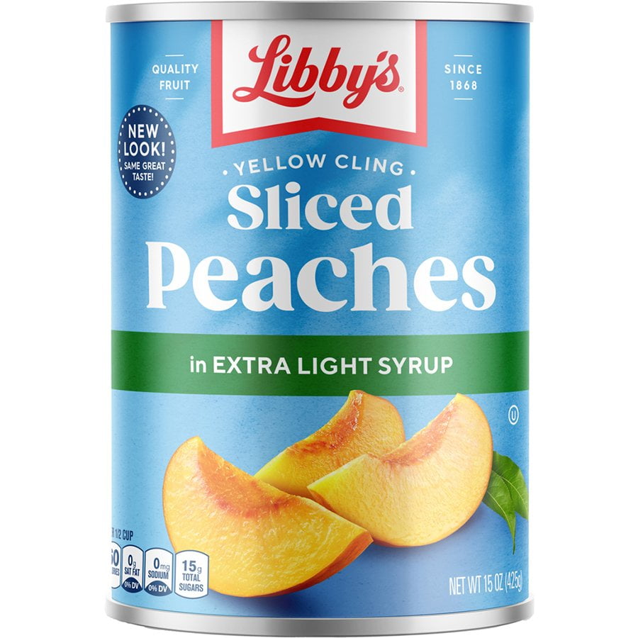 Libby's Yellow Cling Sliced Peaches in Extra Light Syrup - 15 oz (Packaging May Vary) - Walmart.com